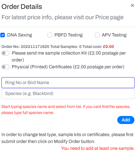 Avigenics UK - Bird DNA Sexing & Genetic Testing | PBFD, APV Tests